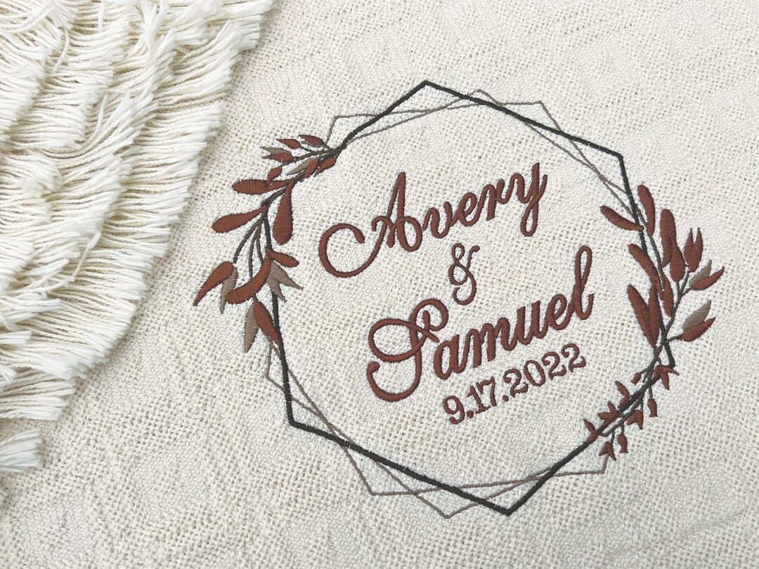 Personalized GEOMETRIC Wedding Gift Custom Throws and Blankets ...