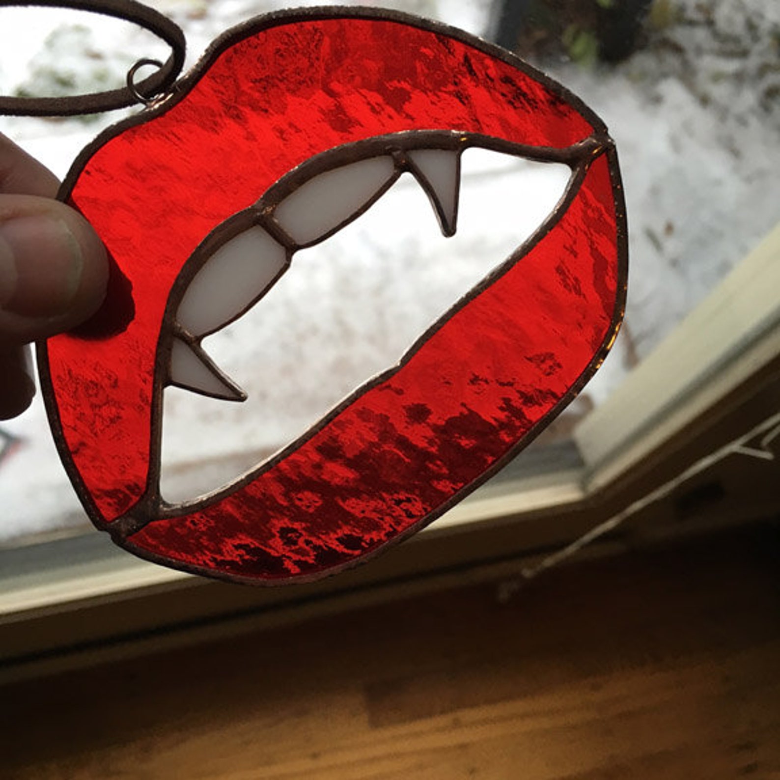 Stained Glass Vamp Lips - Etsy