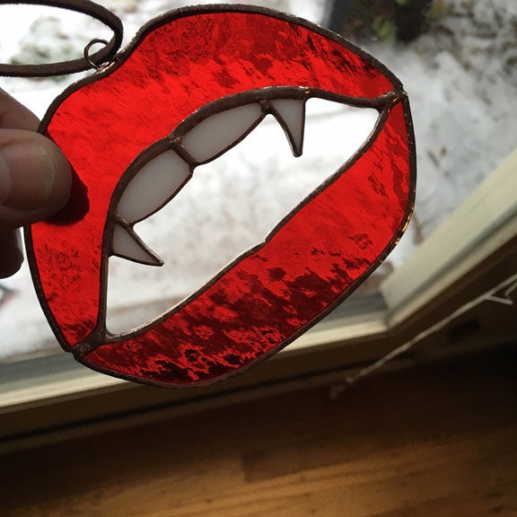 Stained Glass Vamp Lips - Etsy