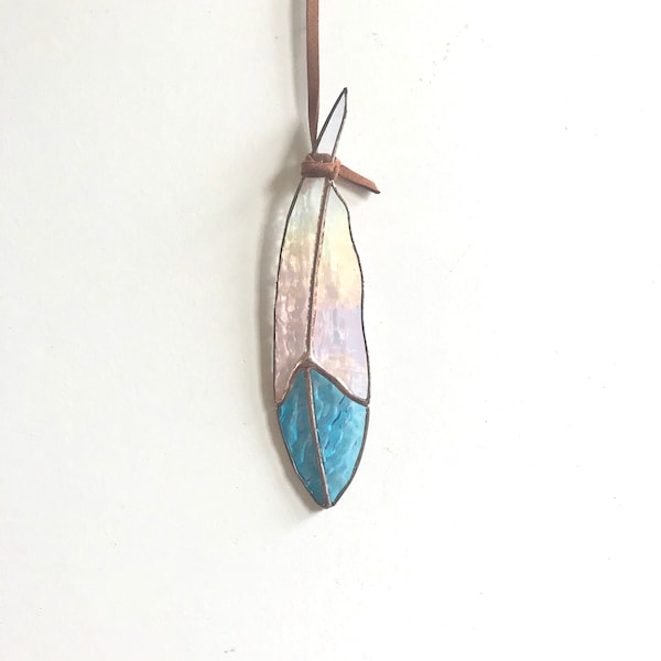 Glass Feather - Etsy