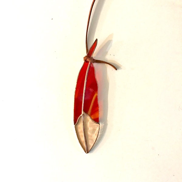 Glass Feather - Etsy
