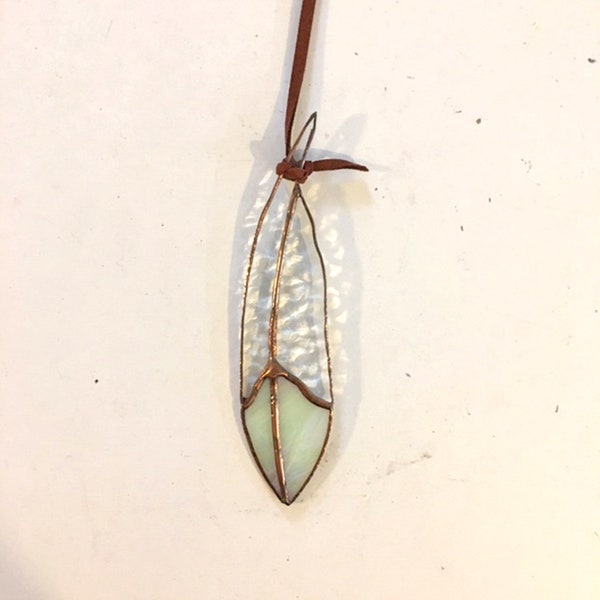 Glass Feather - Etsy