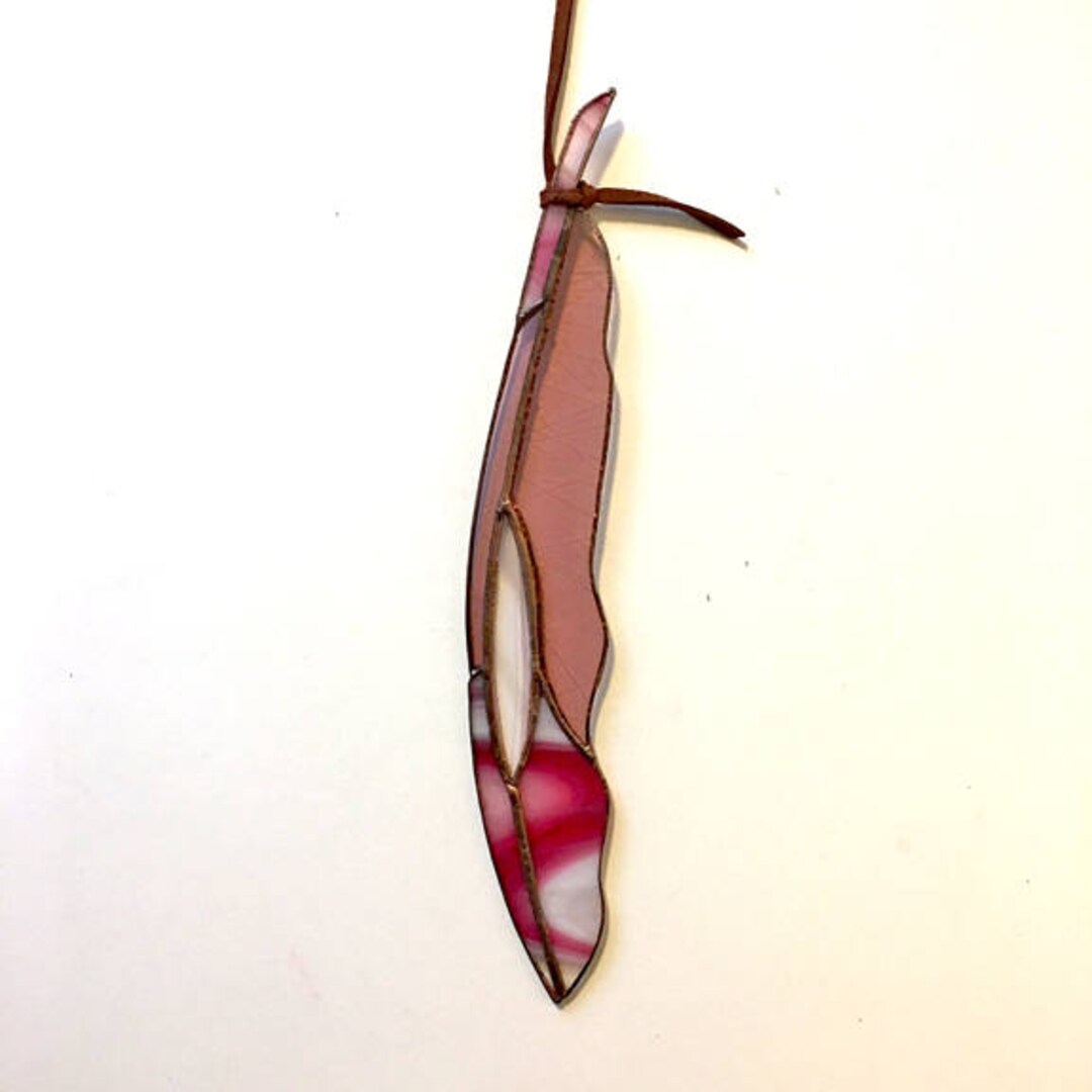 Diamondeye Stained Glass Feather - Etsy