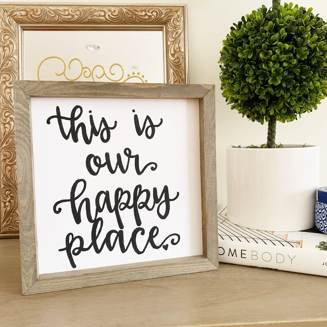 This Is Our Happy Place Sign Living Room Wall Decor | Etsy
