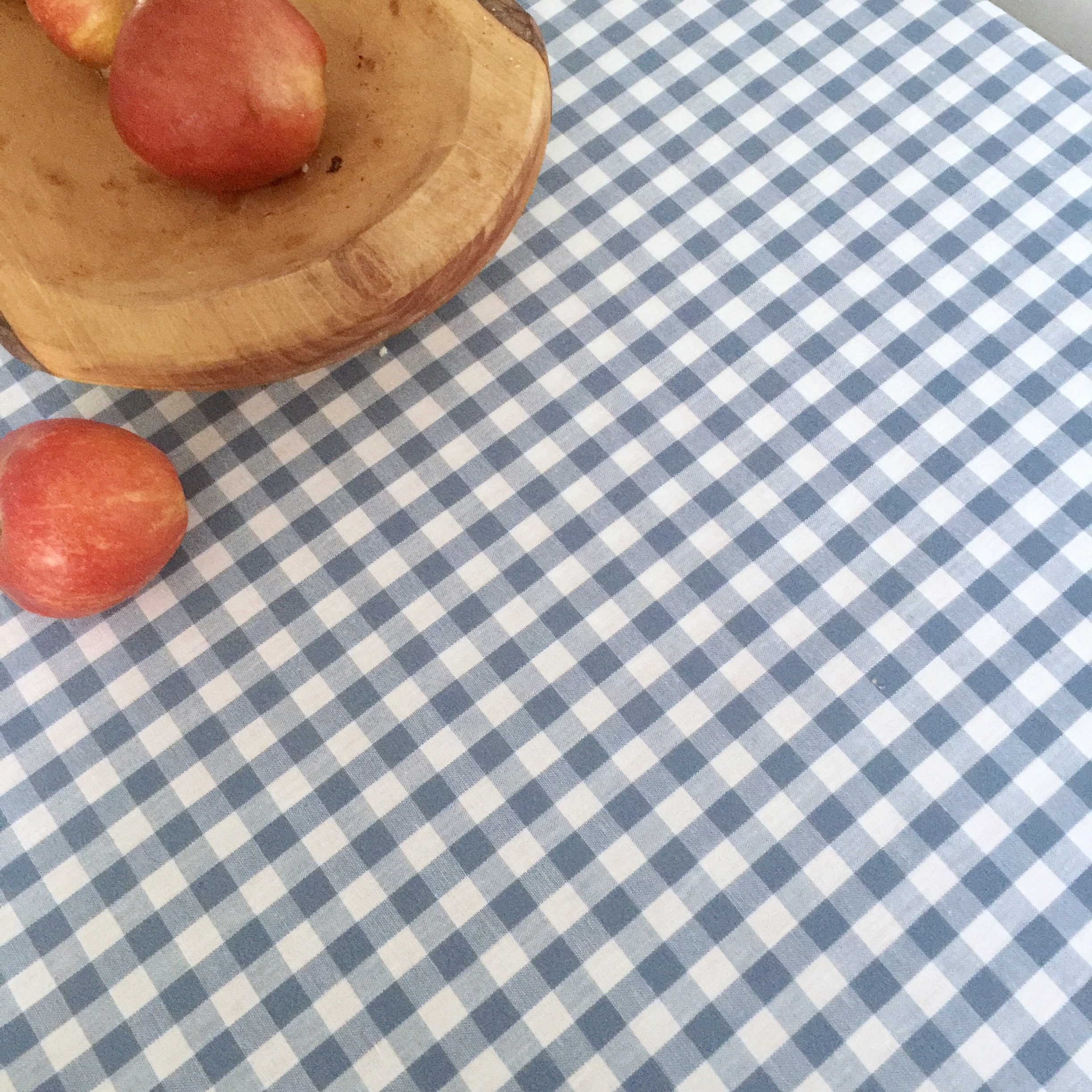 Blue Gingham Tablecloth. Blue Checks Tablecloth or Napkin. Cotton ...