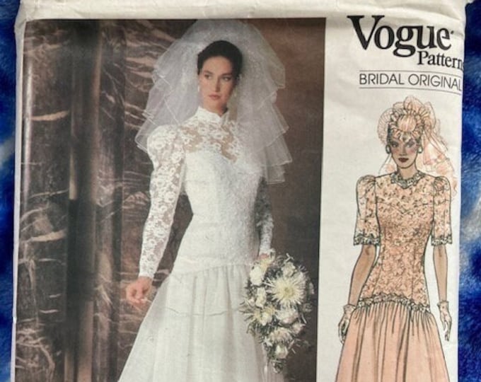 UNCUT? 1986 Vogue Bridal Pattern 1660 - Size 12/34" Bust - Etsy