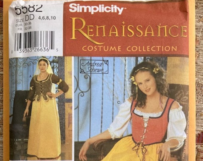 Simplicity Pattern 5582 - Renaissance Wench Costumes, Size 14/36" Bust ...