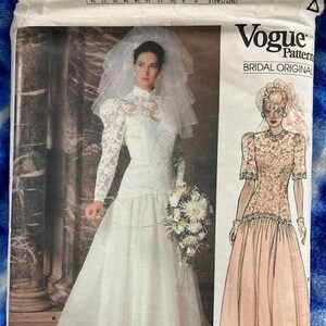 UNCUT? 1986 Vogue Bridal Pattern 1660 - Size 12/34" Bust - Etsy