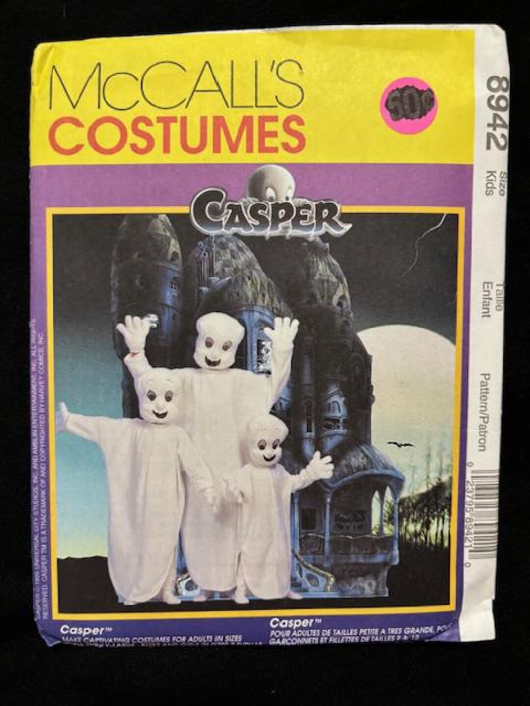 UNCUT Mccall's Costumes 8942 - Casper the Friendly Ghost for Kids and ...