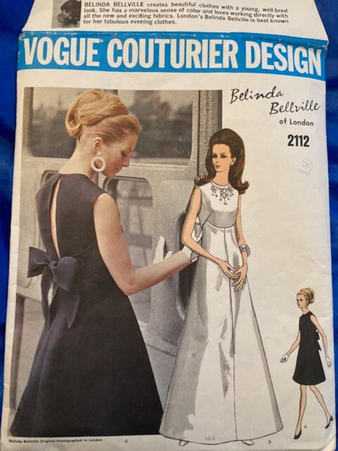 1969 Vogue 2112 - UNCUT, Size 12/34" Bust - Etsy