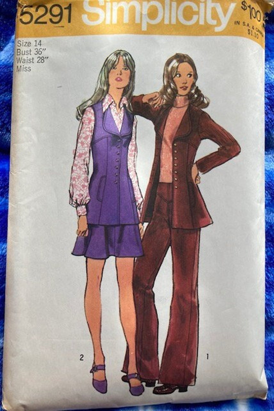 Classic Early 1970s Simplicity Patterns - Modern Size 14 - Etsy