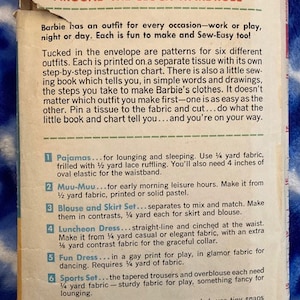 NOT A PDF Advance Patterns Group B and 2899 - Wardrobes for Barbie and Ken - Etsy