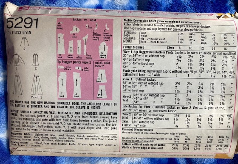 Classic Early 1970s Simplicity Patterns Modern Size 14 - Etsy