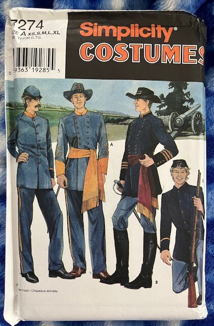 UNCUT - 2 Mens Civil War Uniform Patterns, - Etsy