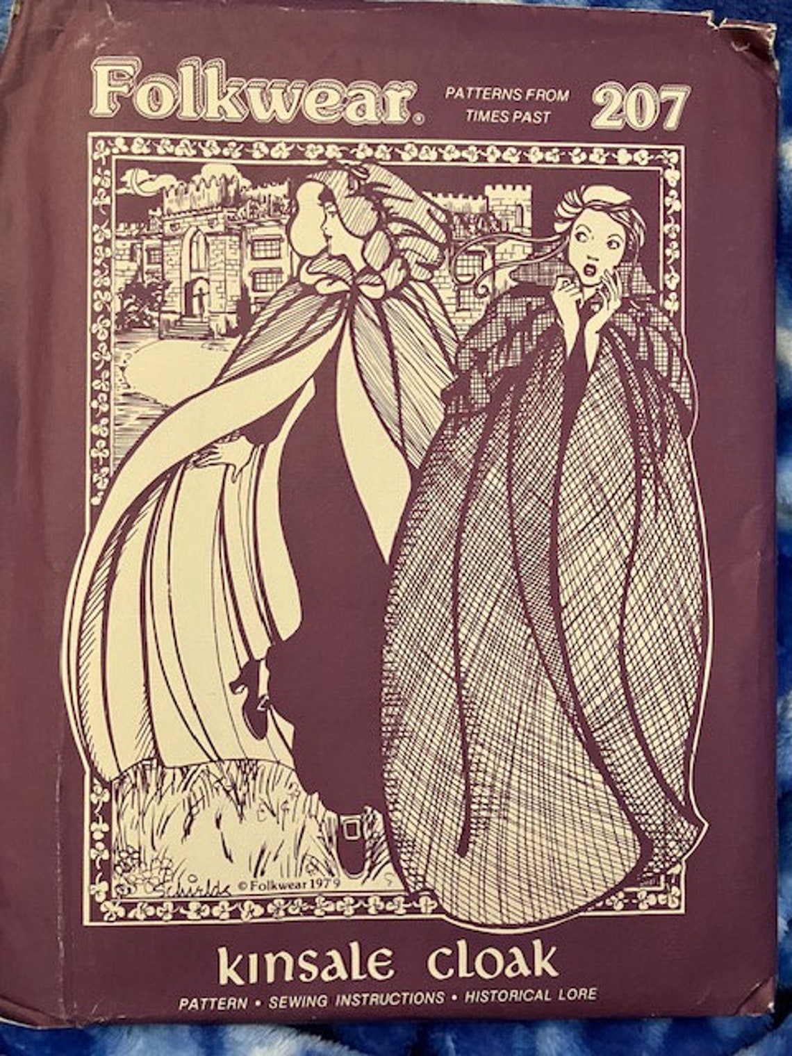 UNCUT Folkwear Patterns 207, Kinsale Cloak, 106 Turkish Coat, 108 Black ...