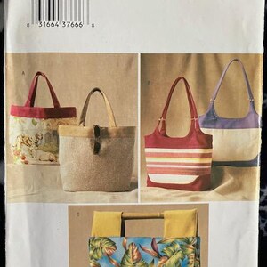 UNCUT Butterick Patterns for Purses, Bags, Totes.... - Etsy
