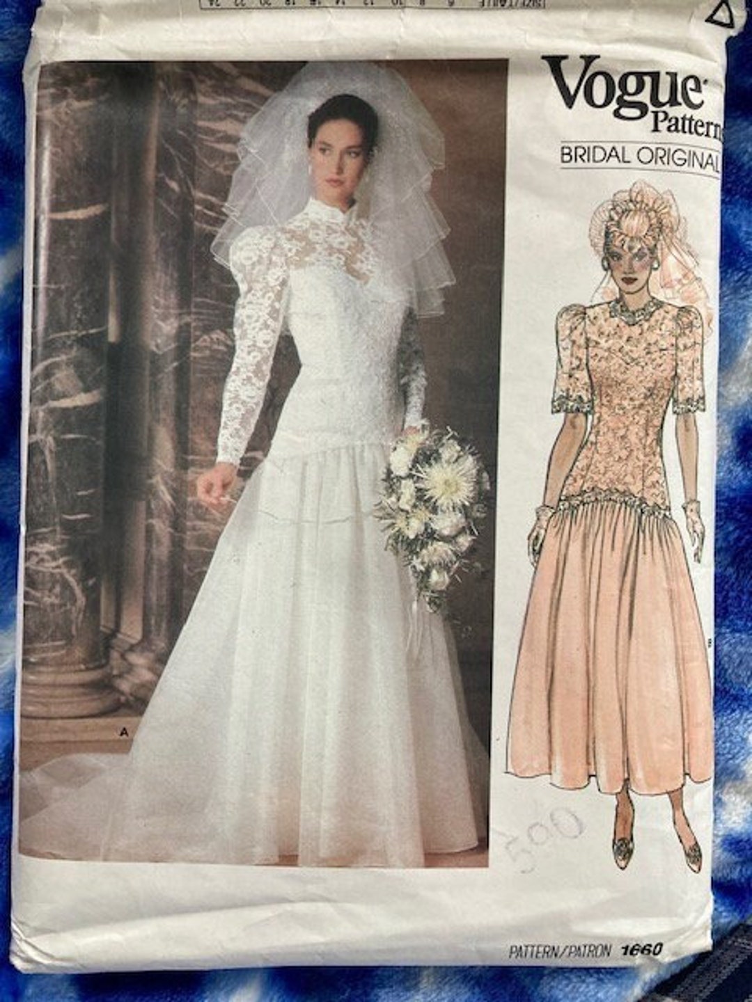 UNCUT? 1986 Vogue Bridal Pattern 1660 - Size 12/34" Bust - Etsy