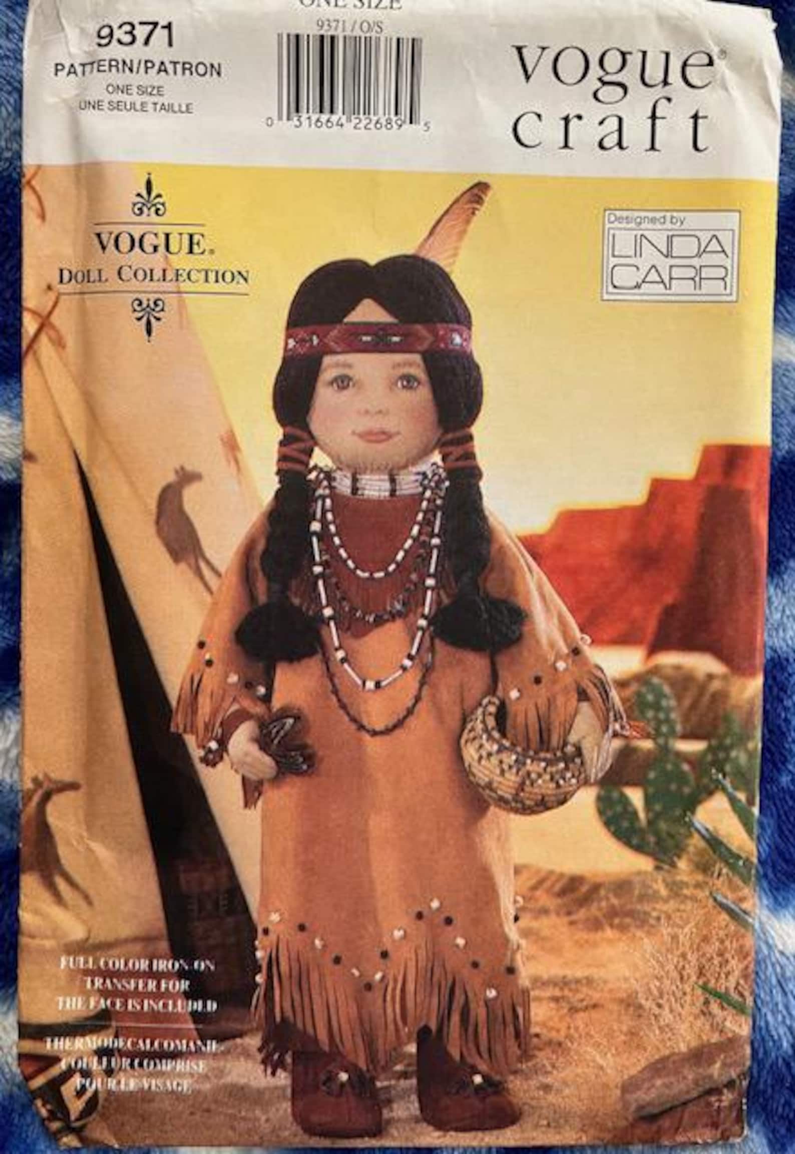 UNCUT Vogue Doll Collection Patterns 8240, 8798, 9230, 9371 - Linda ...