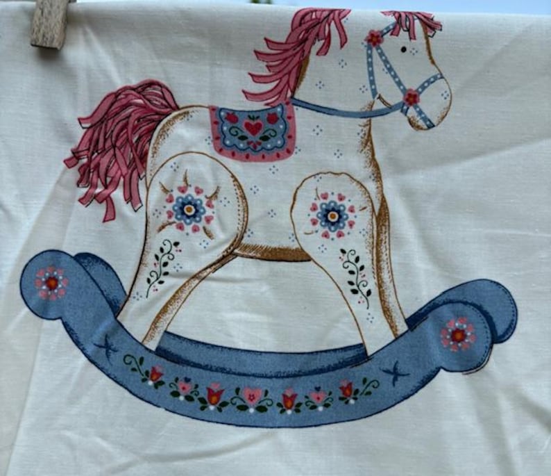 Cranston Cut and Sew Rocking Horse, Matching Pillow Blanks - Etsy