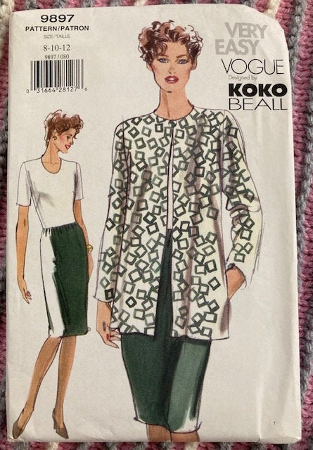 Four UNCUT Vogue Koko Beall Designs - Patterns 7314, 7442, 7015, 9897 ...