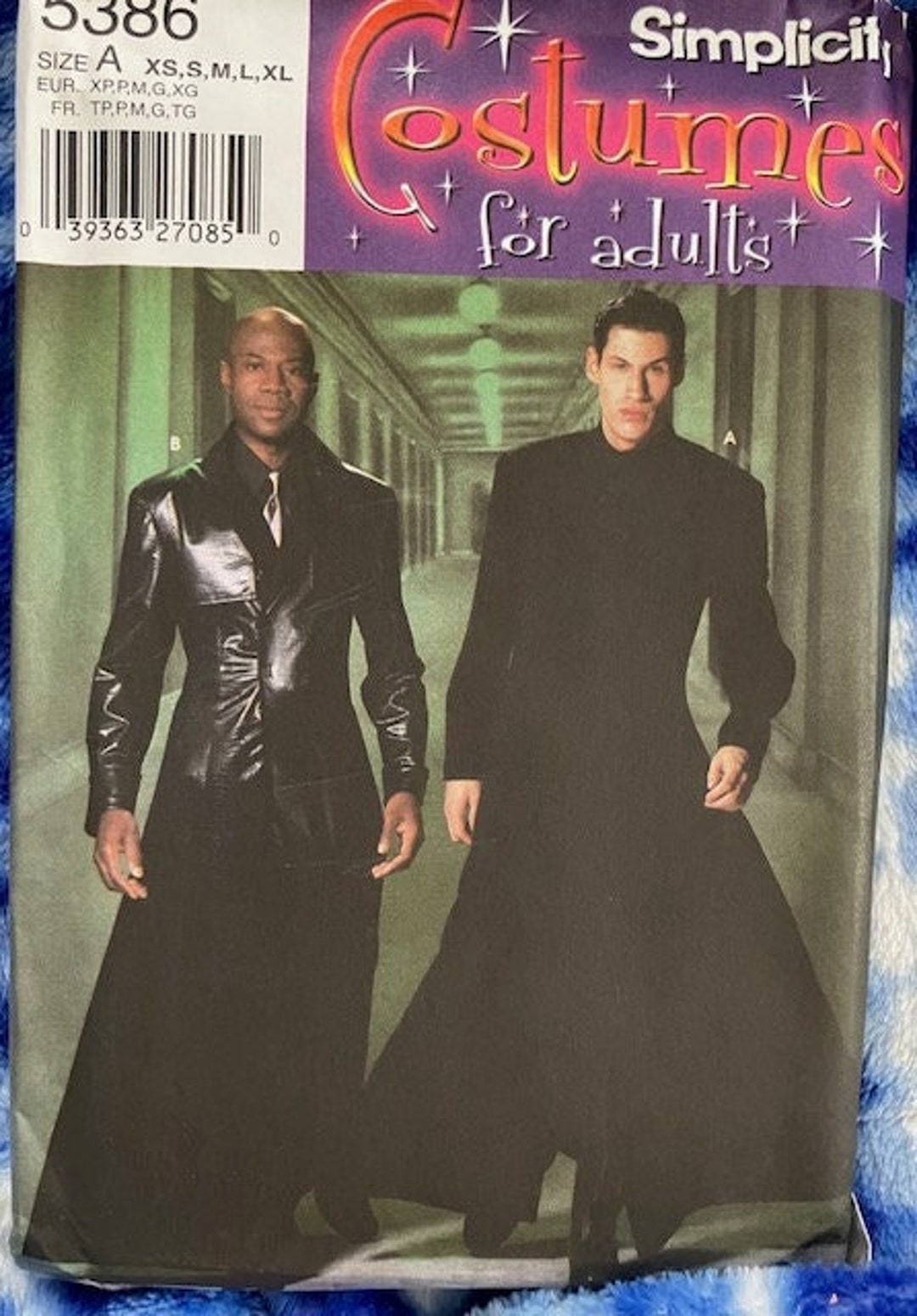 UNCUT Simplicity 5386 - "matrix" Duster Coat, Sizes 30-48" Chest - Etsy