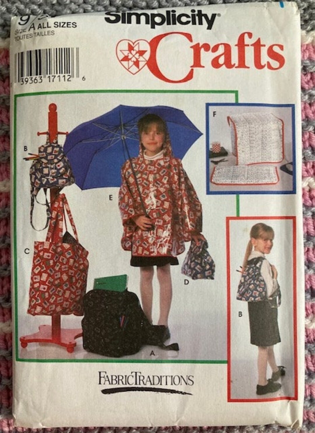 Simplicity 9754 - Kids School Bags, Backpack, Rain Poncho. Factory ...