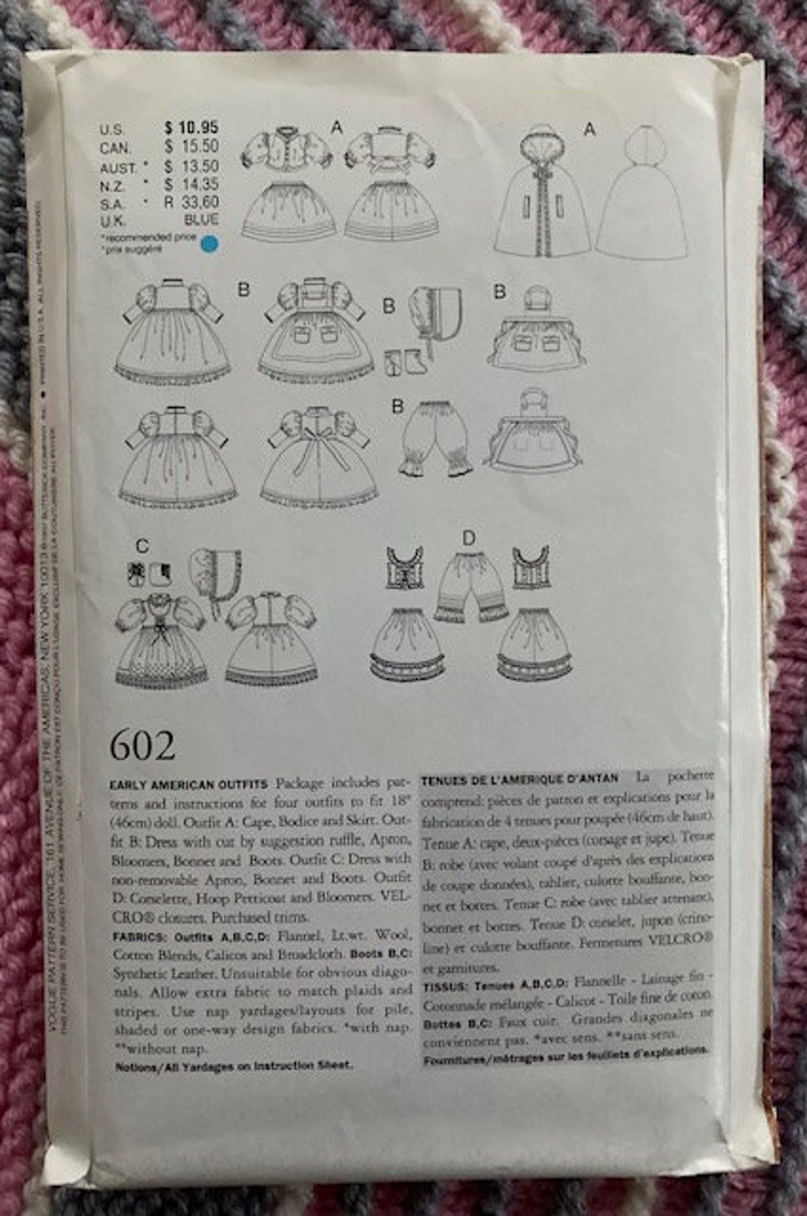 Vogue Vogue Craft Patterns for 18 American Girl Dolls - Etsy