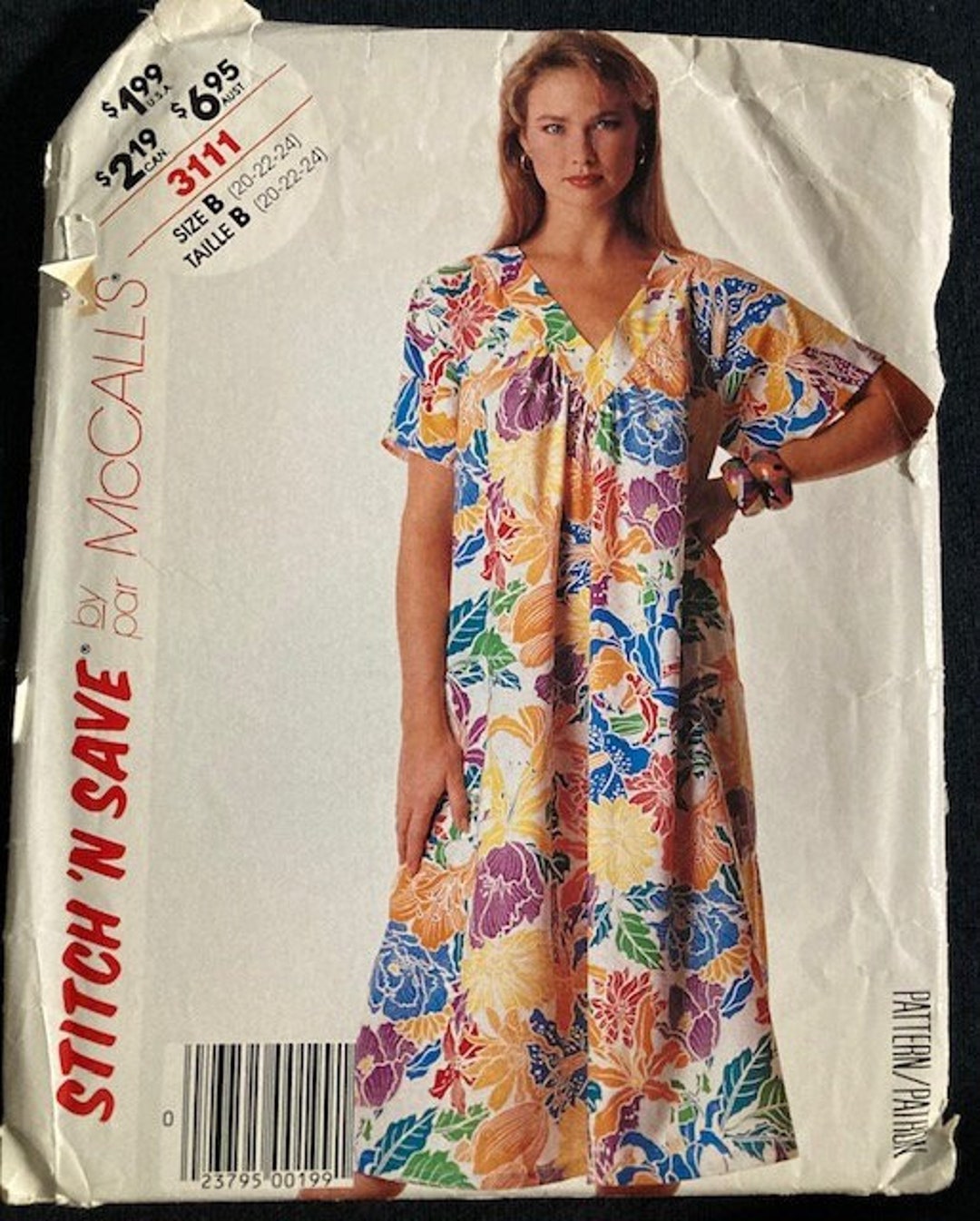 1987 Mccall's 3111 Sized 20 to 24. UNCUT - Etsy