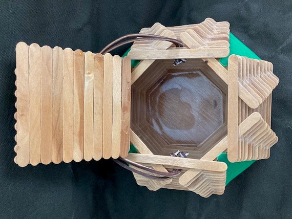 Tropical Popsicle Stick Purse - the absolute coolest! - Gem