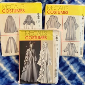 UNCUT Mccall's Renaissance Costumes - Misses Sizes 6 to 22 - Etsy