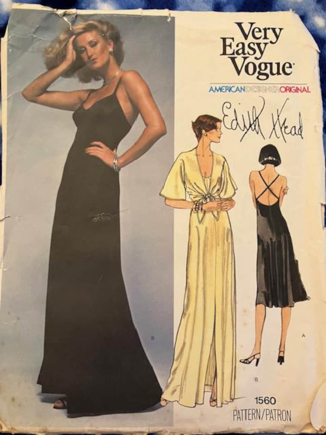 UNCUT 1976 Vogue 1560 - Edith Head, Size 12/34" Bust - Etsy