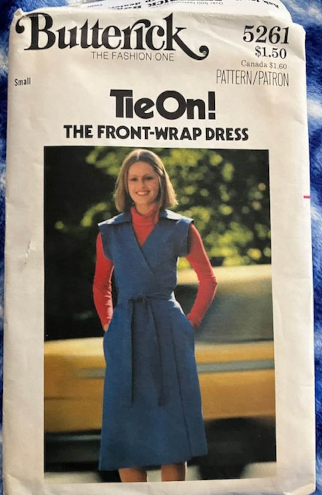 UNCUT 1978 Butterick 5261 - Wrap Dress, Size S - Etsy