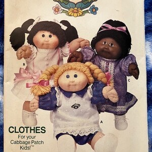 UNCUT 1980s Butterick Cabbage Patch Kids Patterns - Etsy