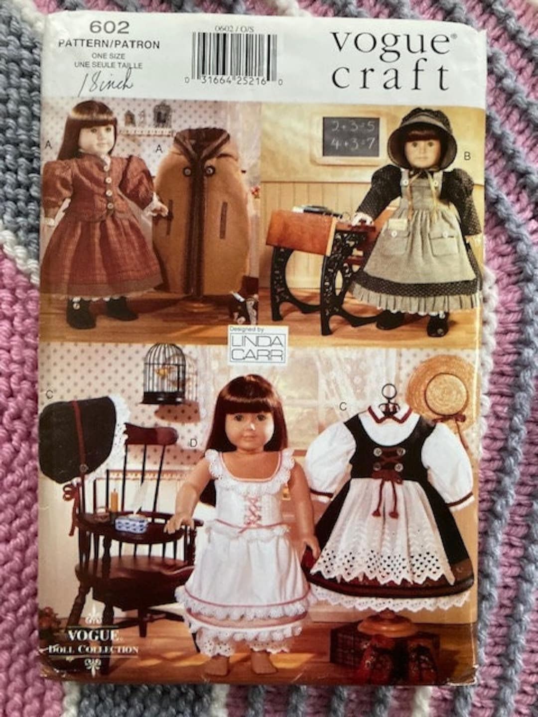 Vogue, Vogue Craft Patterns for 18" American Girl Dolls - Etsy