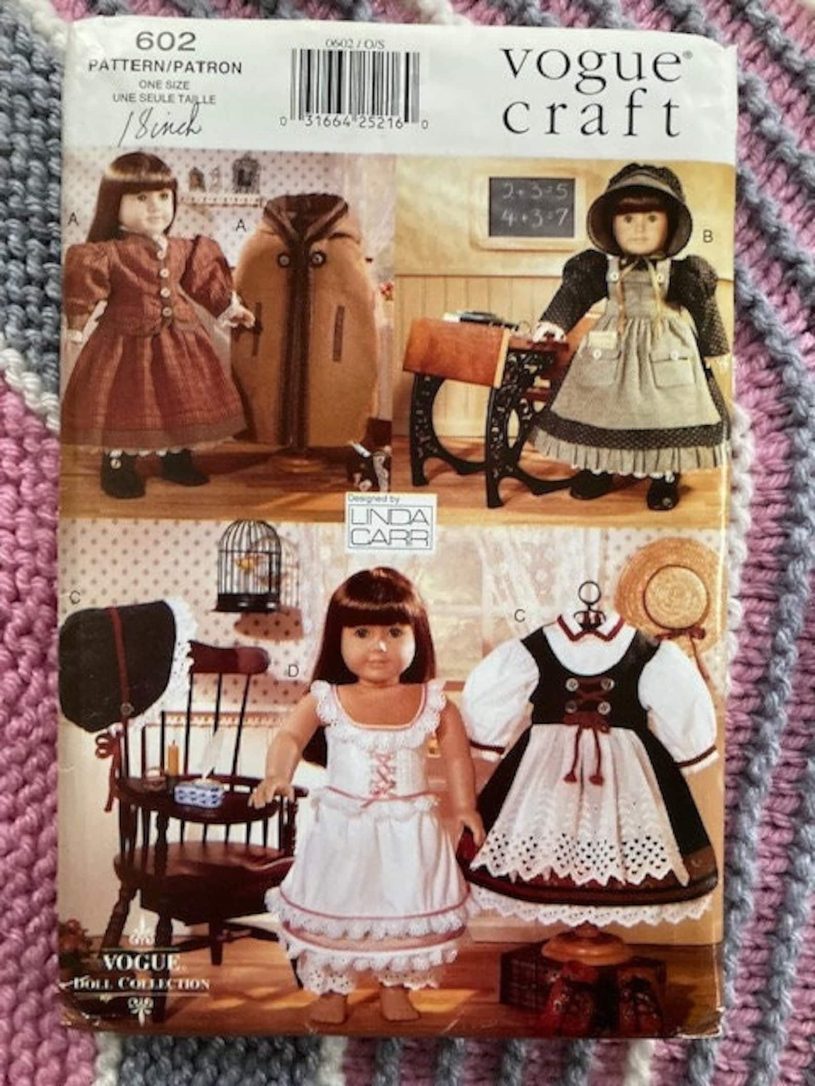 Vogue Vogue Craft Patterns for 18 American Girl Dolls - Etsy