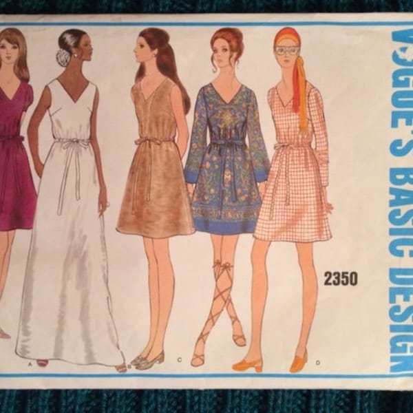 Vogue 1970 Pattern - Etsy