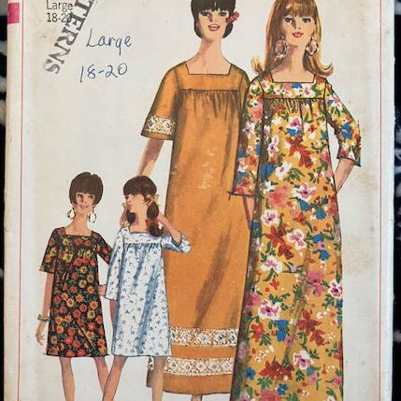 1960s Muumuu Pattern - Etsy