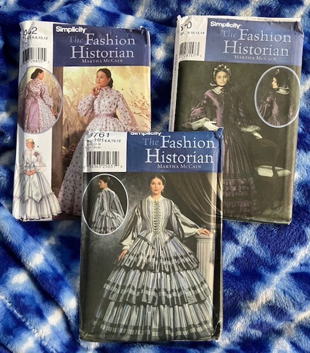 UNCUT Simplicity Fashion Historian Patterns for Civil War Dresses ...