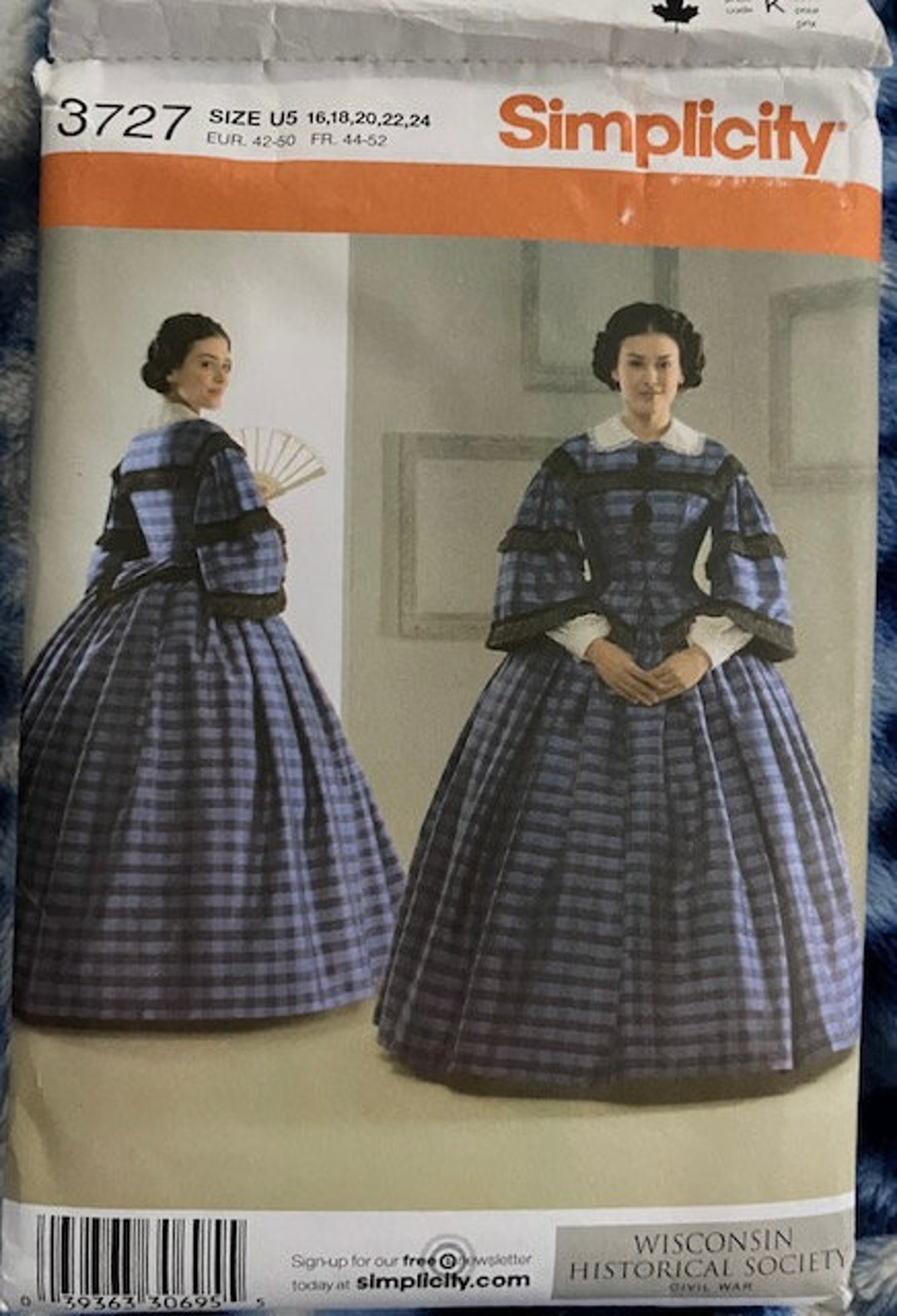 UNCUT Simplicity 2960 and 3727 - Civil War Gowns, Sizes 8 to 24 - Etsy