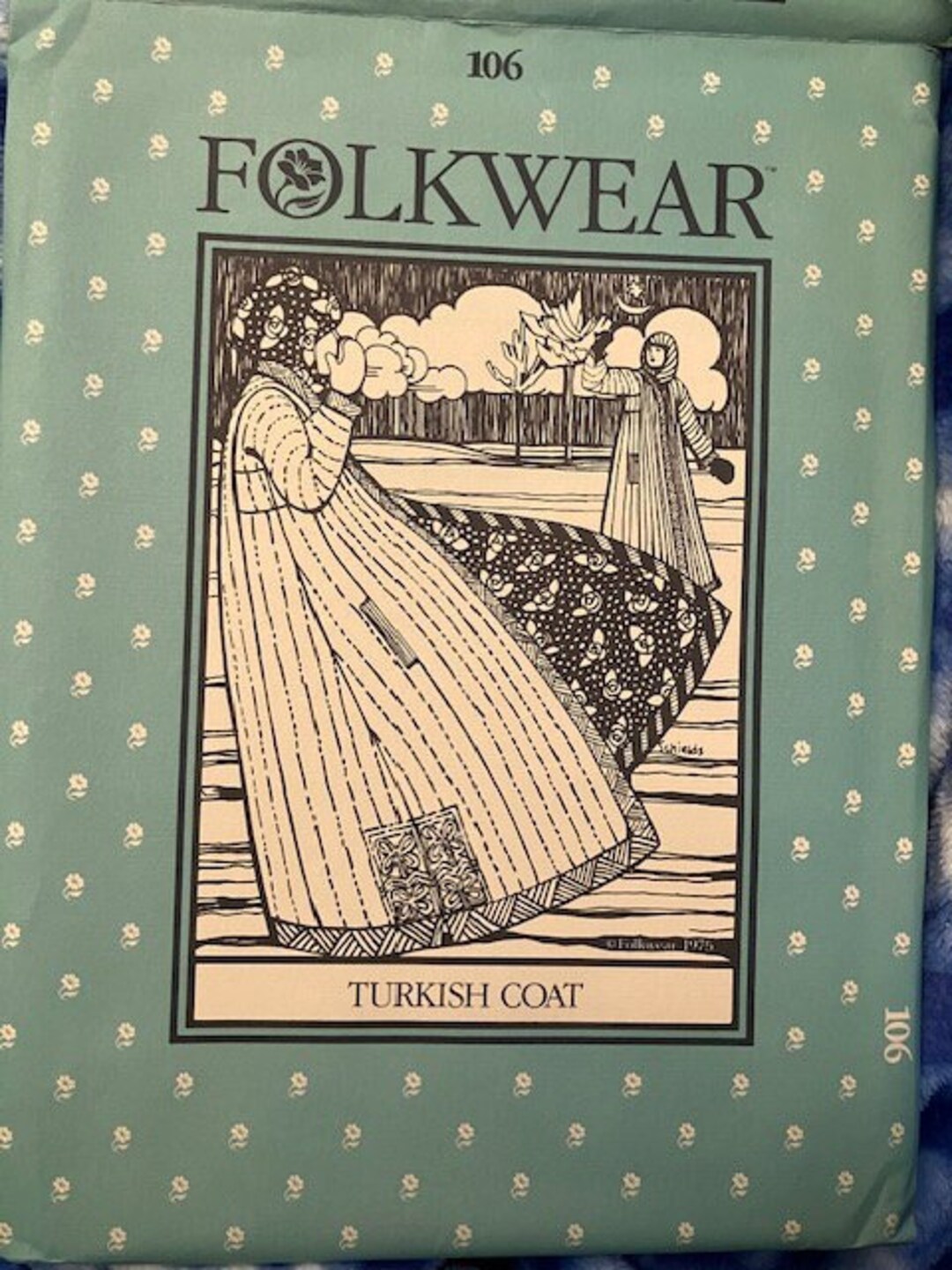 UNCUT Folkwear Patterns 207, Kinsale Cloak, 106 Turkish Coat, 108 Black ...