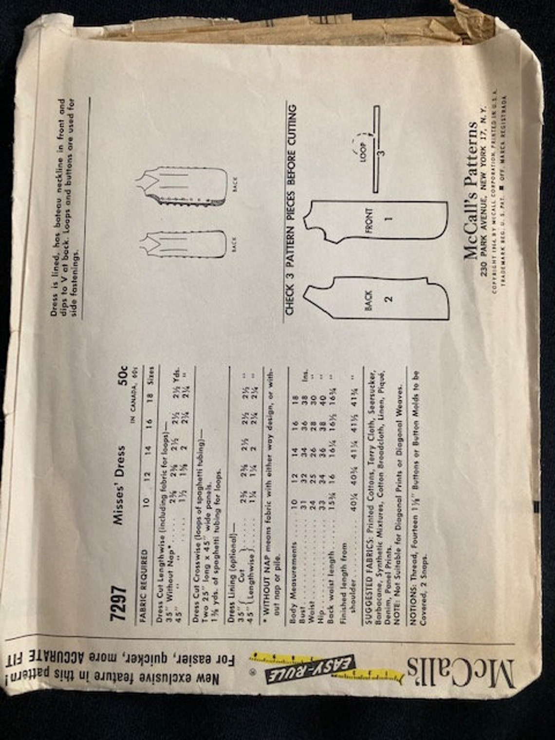 1960s Mccall's Muu Muu Patterns - Size 12, Factory Folded - Etsy