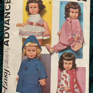 1962 Advance Chatty Cathy Patterns - Etsy