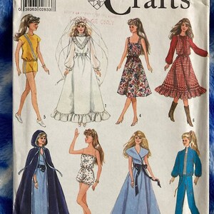 UNCUT 1980-90s Simplicity Crafts Patterns for Barbie - Etsy