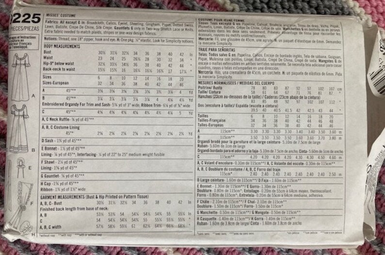 Simplicity Retro Pattern 9225 Regency Dresses Modern Size 6 - Etsy