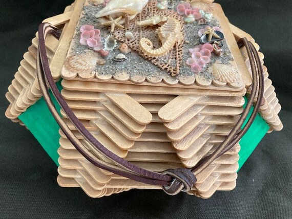 Tropical Popsicle Stick Purse - the absolute coolest! - Gem
