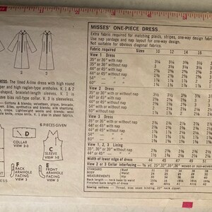 Five 1960s Simplicity Mod Dress Patterns - Size 12 or 32" Bust - Etsy