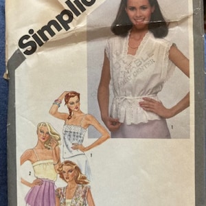 1970-80s Camisole and Coverup Patterns, Sizes 12-14, Factory Folded - Etsy
