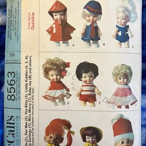 Mccall's 8563 Clothes for Good Luck Trolls, Liddle Kiddles, - Etsy