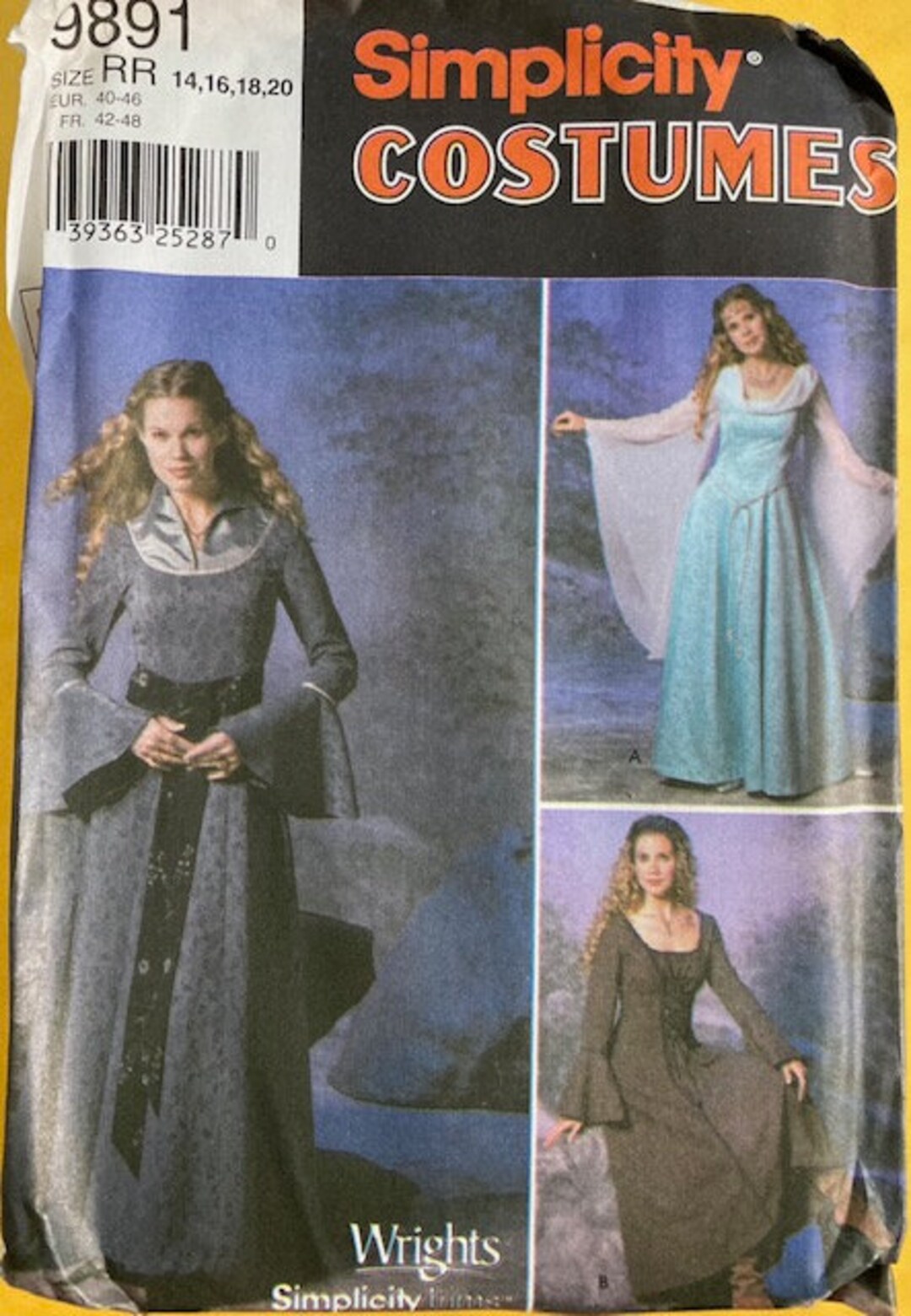 Simplicity Costumes 9891 - Medieval Dresses, Lord Fo the Rings Costumes ...