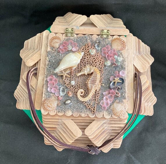 Tropical Popsicle Stick Purse - the absolute coolest! - Gem